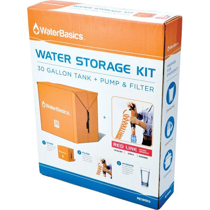 Water Storage Kit w/ Filter 30G by Water Basics | MKE Outdoor Indoor ...